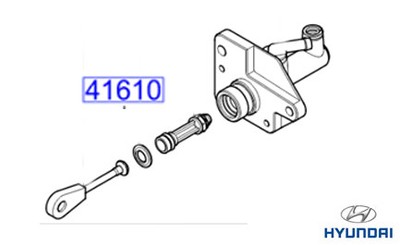 Genuine Hyundai Tucson Clutch Master Cylinder - 4161017910 | eBay
