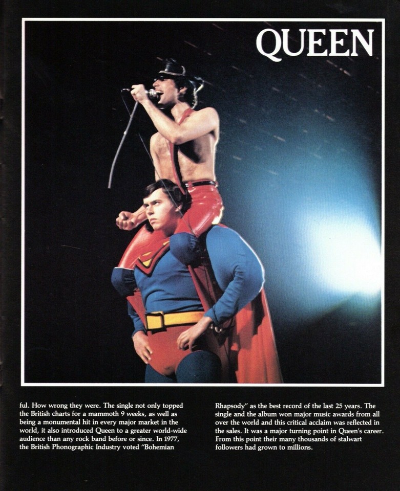 QUEEN 1980 THE GAME U.S. TOUR CONCERT PROGRAM BOOK BOOKLET-FREDDIE ...