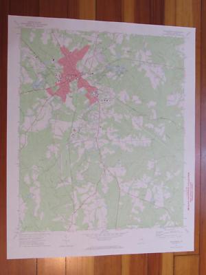 Swainsboro Georgia 1973 Original Vintage USGS Topo Map | eBay
