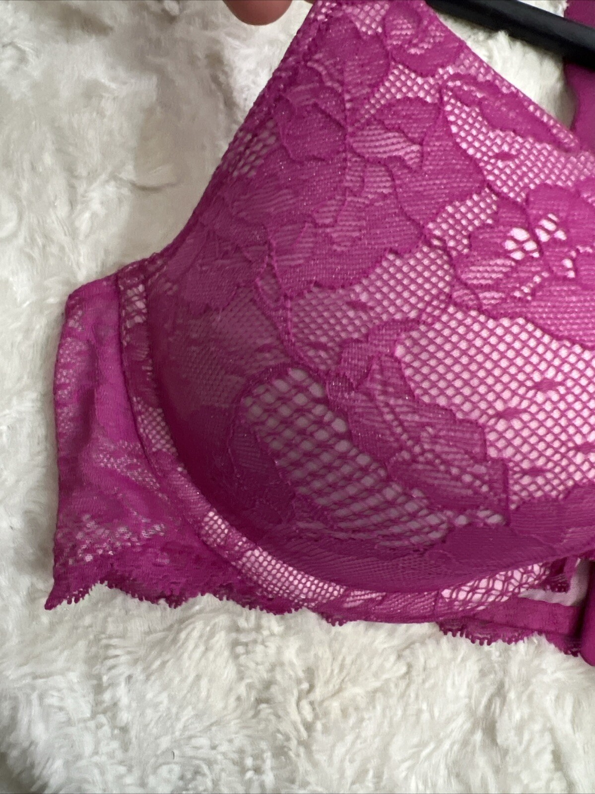 Biofit Demi Uplift Victoria's Secret Push Up Bra 36B Color Lace Overlay ...