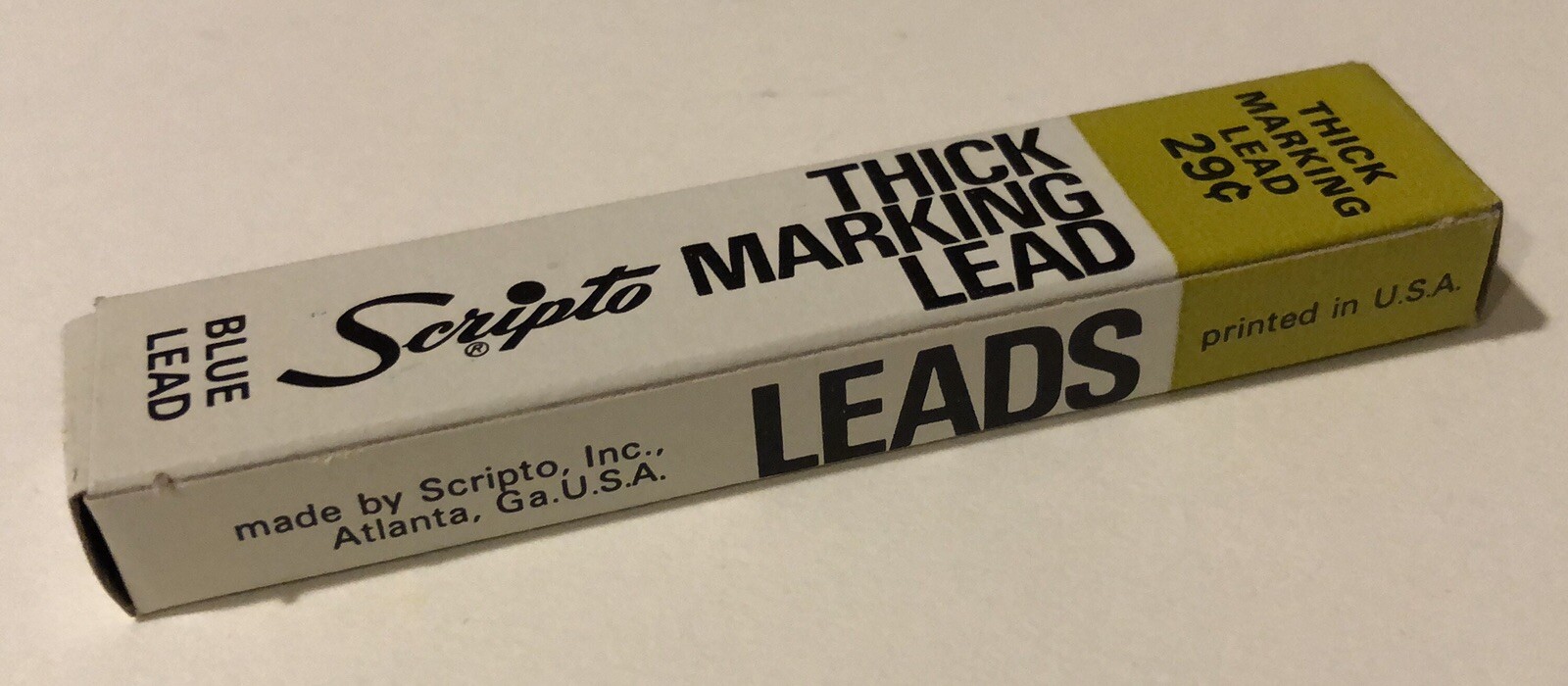 Vintage SCRIPTO Thick 3mm Blue NOS Marking Pencil Lead 4 Pack USA | eBay