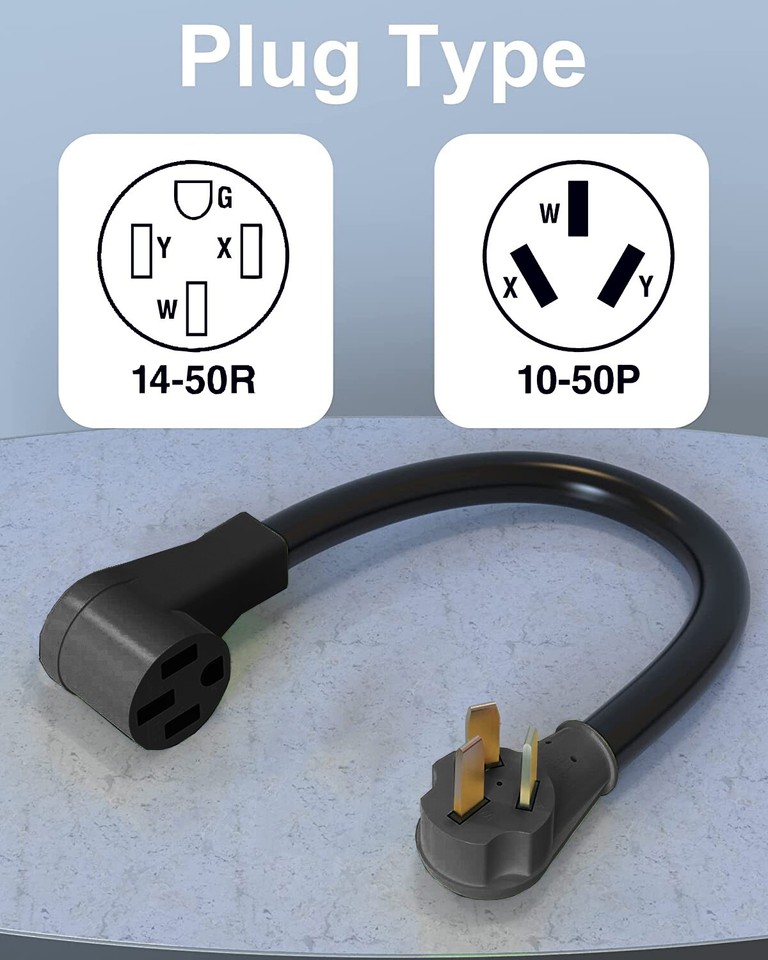 4-Pin Stove / Range Power Receptacle to Old 3-Pin Stove Plug 14-50R to ...