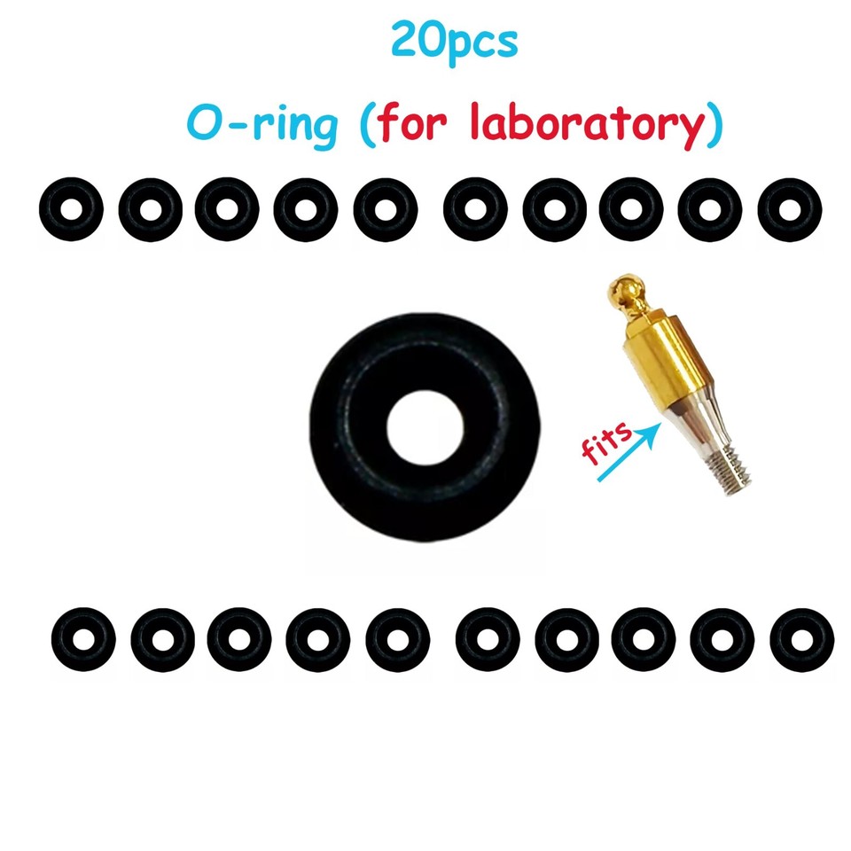 20pcs Dental O-Ring Kit Ball Abutment Overdenture Retention fit Hiossen ...
