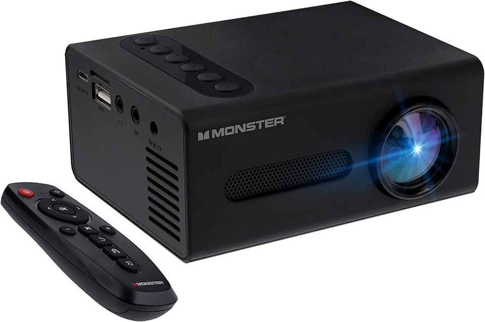 Monster Vision Image Mini Portable LCD Projector 1920x1080 HD (MHV1 ...