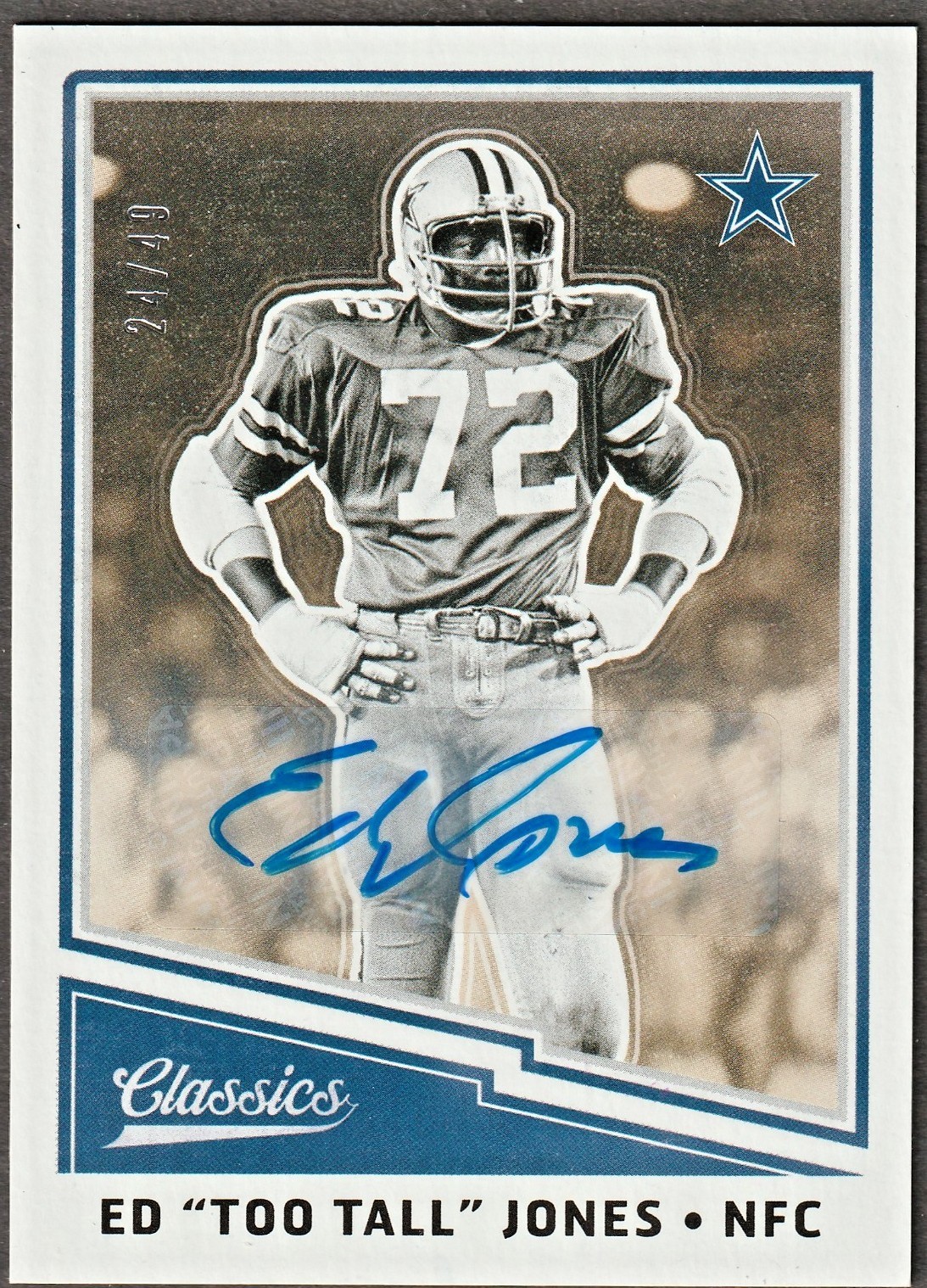 2017 Panini Classics - Legends Ed "Too Tall" Jones #171 Significant ...