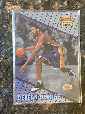 1999-00 Bowman's Best Devean George Rookie Card #123 Los Angeles Lakers ...