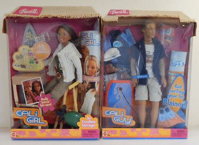 2004 NRFB Barbie Friends Cali Guy Blaine & Cali Girl Summer All ...