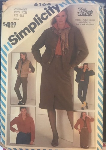 Simplicity Go-Everywhere pattern 6164 Misses' Pants, Skirt, Shirt sz 6 ...