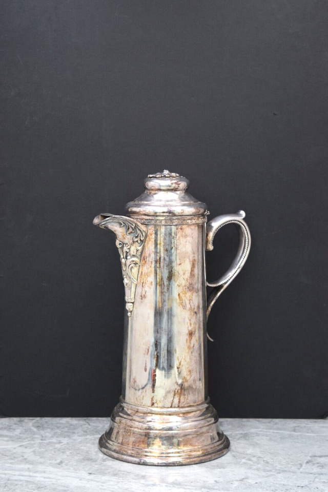 Antique Silver Plated Flagon, Vintage Church Flagon (CU16) chalice co ...