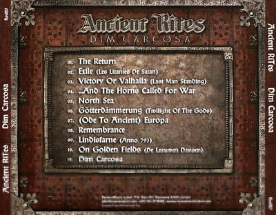 ANCIENT RITES DIM CARCOSA NEW CD 765588181540| eBay