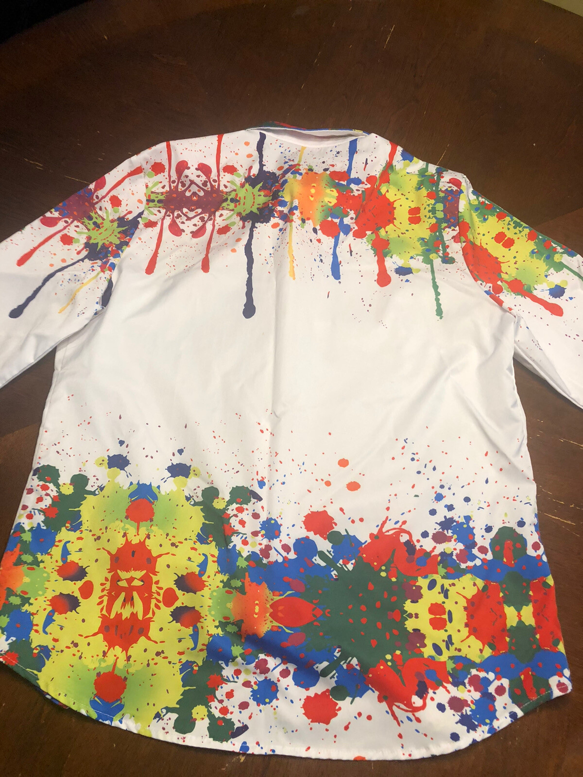 🔥XUAN YING COLLECTION Dripping Paint Shirt Mens (XL) Long Sleeved ...