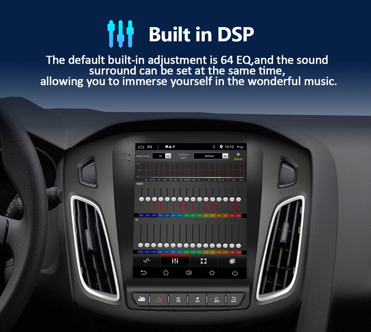 Sat Nav Car Stereo For Ford Focus MK3 2012-2017 Android 14 CarPlay DSP ...