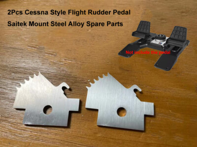2Pcs for Cessna Style Flight Rudder Pedal Mount Steel Alloy Spare Parts ...