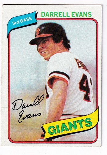 Darrell Evans 1980 Topps Card #145 Red Sox | eBay