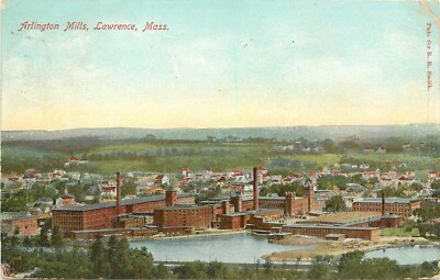 c1907 Postcard; Arlington Textile Mills, Lawrence MA Essex County | eBay
