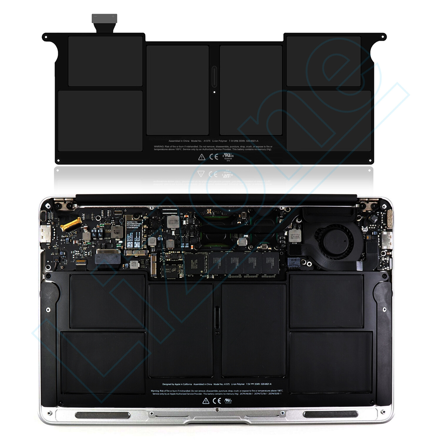 New A1375 Battery for Apple MacBook Air 11" A1370 Late 2010 MC505 MC506 ...