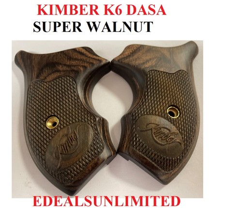 🎯🎯 KIMBER GRIPS K6S & XS LASER LOGO DASA MODEL ONLY SUPER WALNUT | eBay