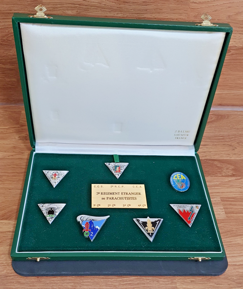2e REP French Foreign Legion Badges Boxed Set; Balme Saumur; Legion ...