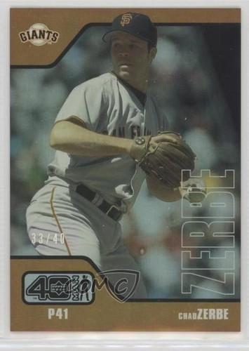 2002 Upper Deck 40 Man Electric Rainbow /40 Chad Zerbe #756 | eBay