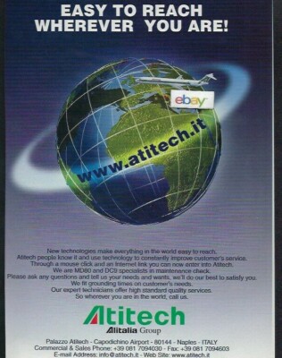 ALITALIA ATITECH EASY TO REACH WHEREVER YOU ARE! NAPLES CAPODICHINO AIRPORT MD80 | eBay