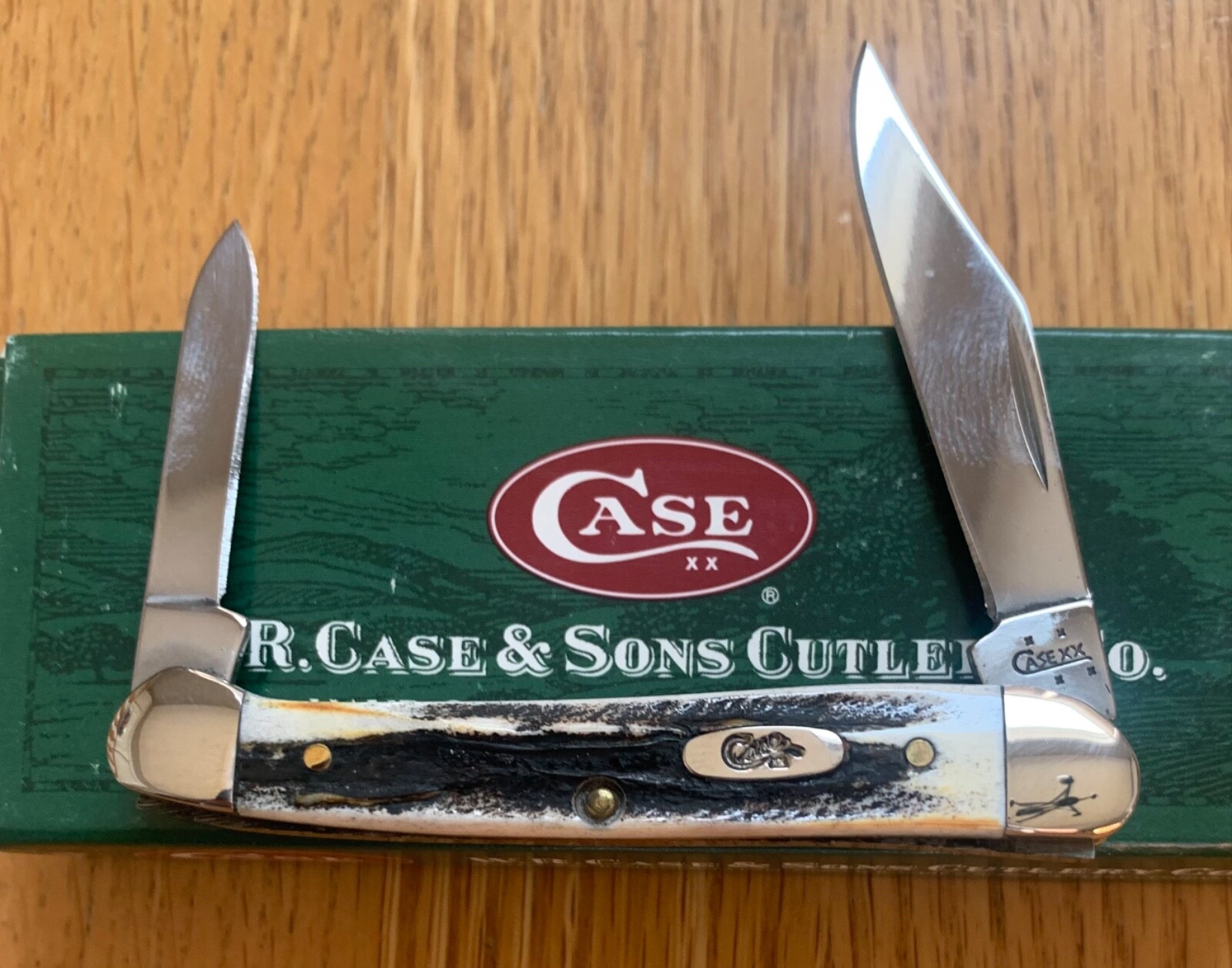 CASE STAG MINI COPPERHEAD KNIFE NEVER USED IN BOX 52109X SS D12 | eBay