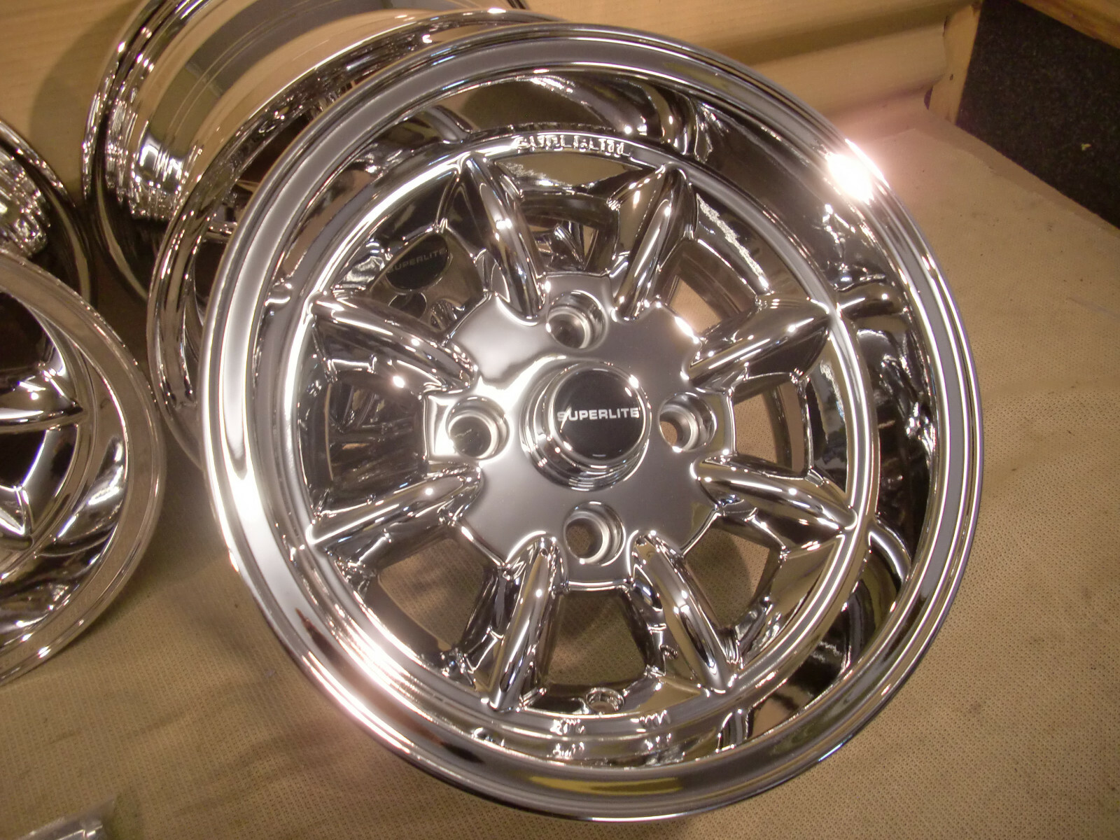 ESCORT CAPRI ETC FORD 7X13 DEEP DISH ALLOY WHEEL SET JBW SUPERLITE ALL ...