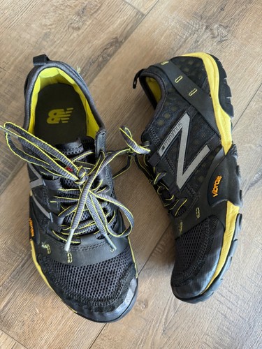 New Balance Minimus Minimalist Trail Shoes Vibram Sole 8 Black Yellow ...