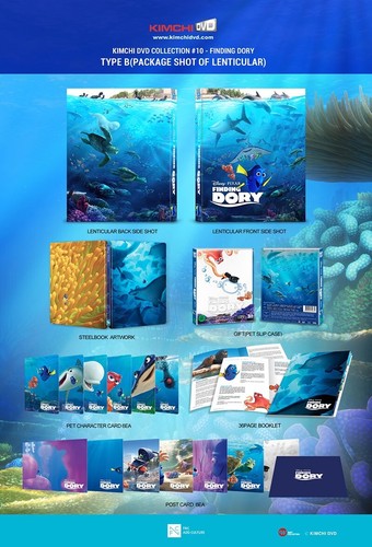 Finding Dory 2D+3D Steelbook Lenticular Fullslip LE Kimchidvd ...