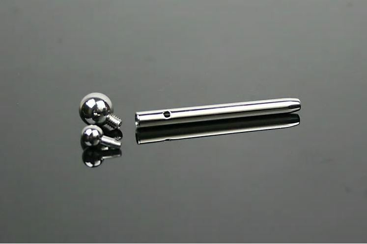 6 GA Prince Albert Wand PA Male Through Hole Urethral Dilato Plug ...