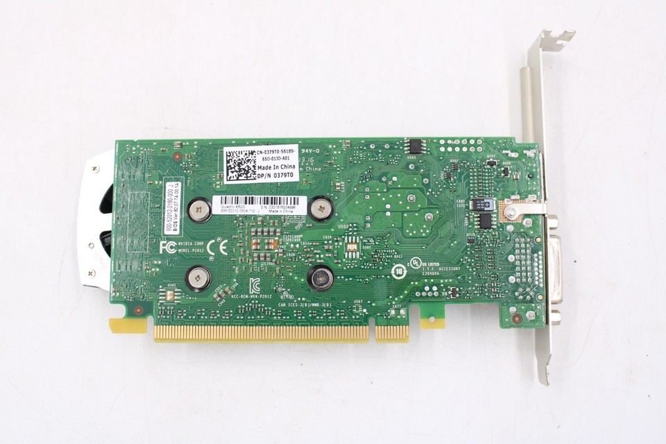 Nvidia Quadro K620 2GB GDDR3 DisplayPort DVI PCIe x16 Graphics Video ...