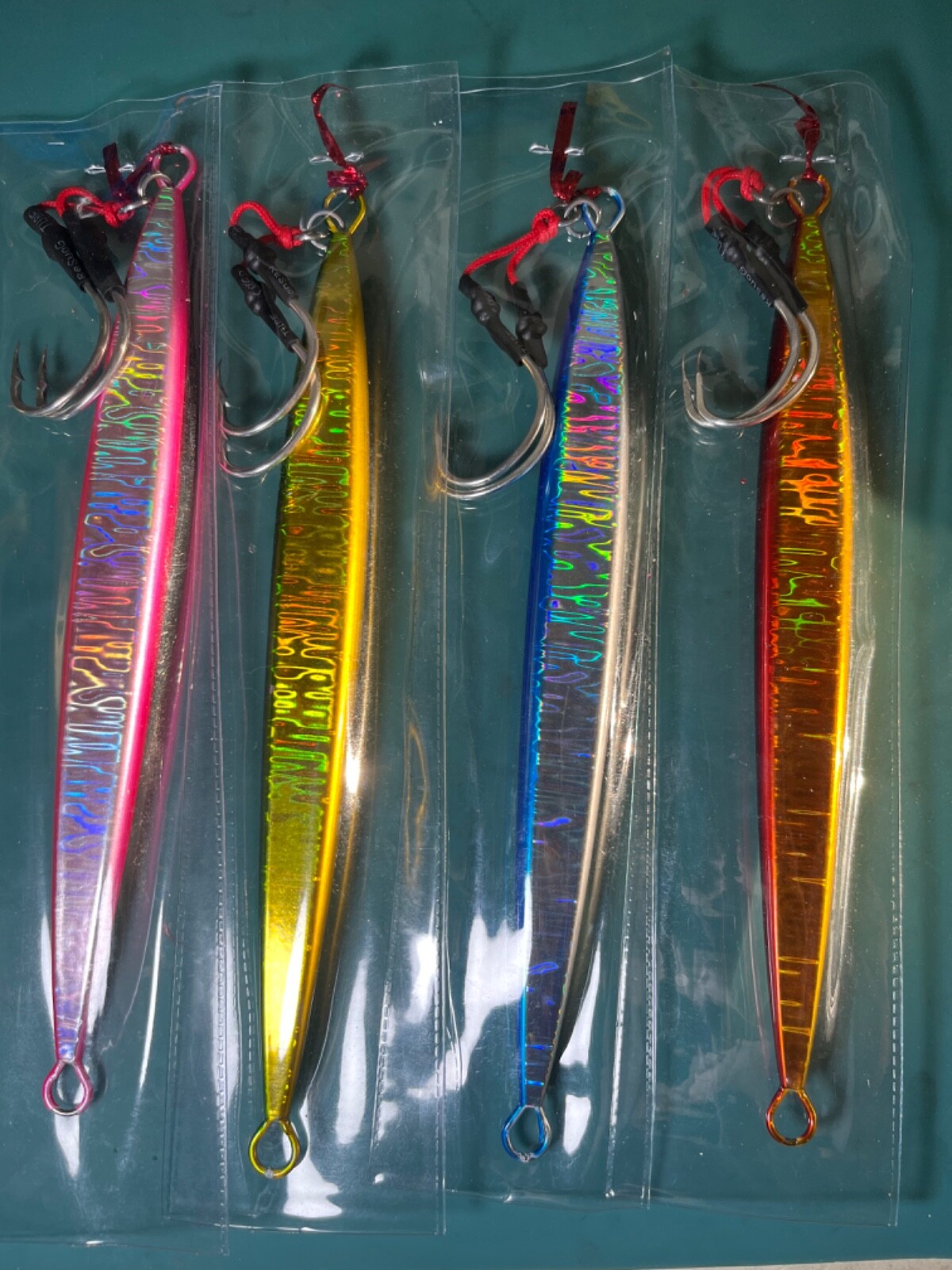 300g Slow/Fast Pitch Knife Jig Flat Vertical Fall Fishing Lure Grouper Lingcod + | eBay