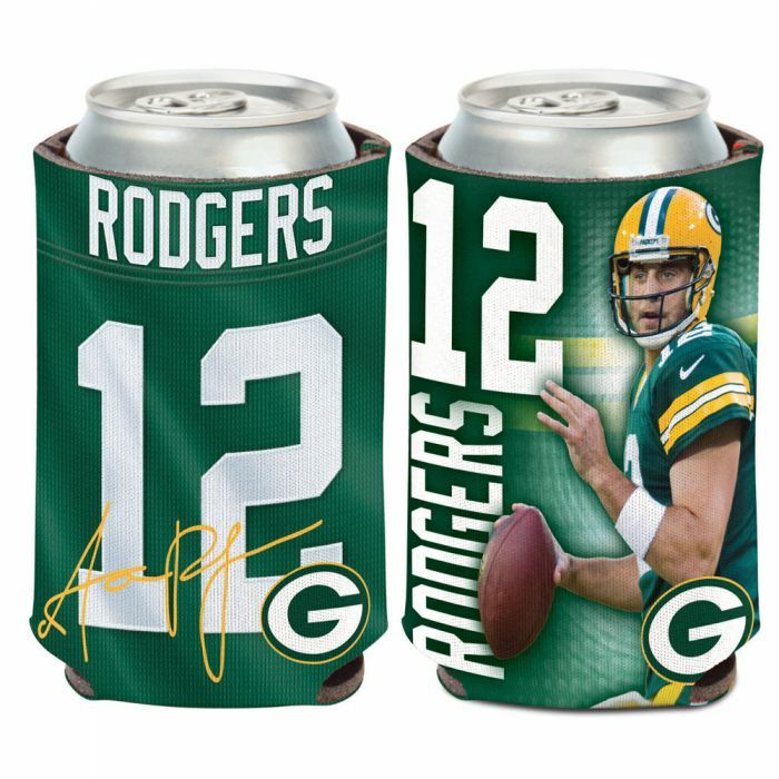AARON RODGERS GREEN BAY PACKERS SOFT FOAM CAN BOTTLE KOOZIE COOZIE ...