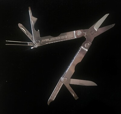 LEATHERMAN MICRA MULTI TOOL KNIFE STAINLESS POCKET KNIFE EXCELLENT UC ...
