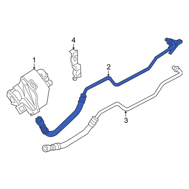 BMW OEM 07-13 335i Transmission Oil Cooler-inlet Pipe 17227572711 for ...