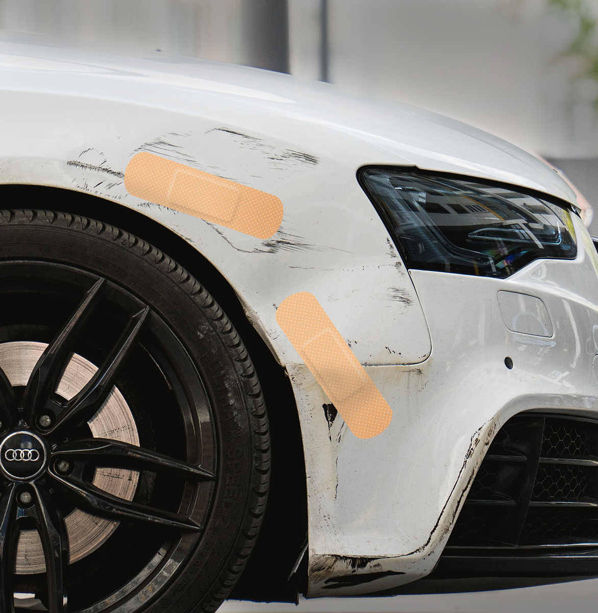 2-pack Band aid Sticker Bandage Decal Dent Ding Scratch Cover Truck Car ...