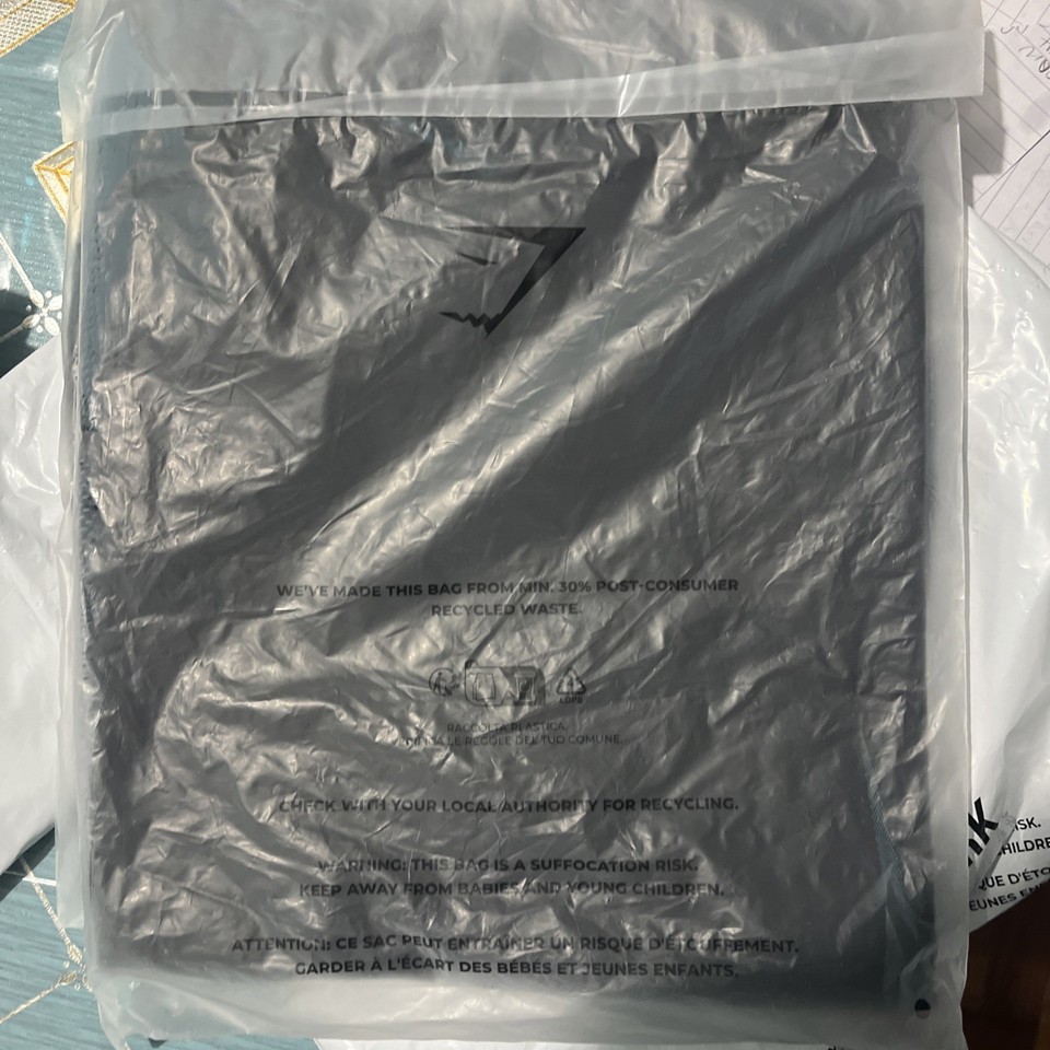 Gymshark Onyx 5.0 v5 Seamless T-Shirt Black/Brand Blue EXTRA Large XXL ...