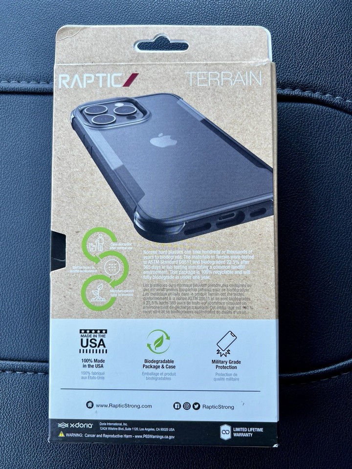 RAPTIC Terrain Case for iPhone 13 Pro, Biodegradable & Made in USA ...