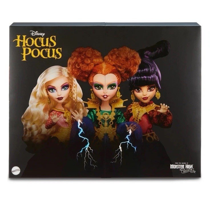 Monster High Disney's Hocus Pocus Skullector Dolls In Mailer Sisters Dolls + DVD | eBay
