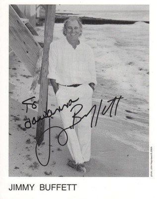 JIMMY BUFFETT HAND SIGNED 8 X 10 B&W AUTOGRAPH PHOTO | eBay