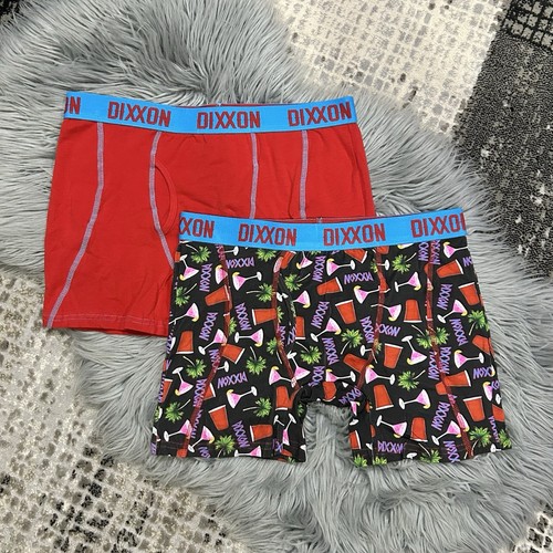 Dixxon Flannel Co Men’s XL Premium Boxer Briefs Tropical Black & Red 2 ...