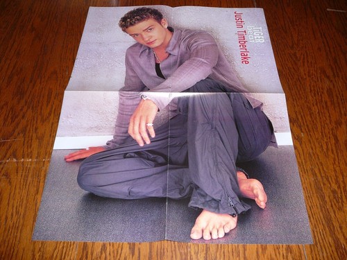 Justin Timberlake barefoot poster Five 5ive centerfold photo Ritchie ...
