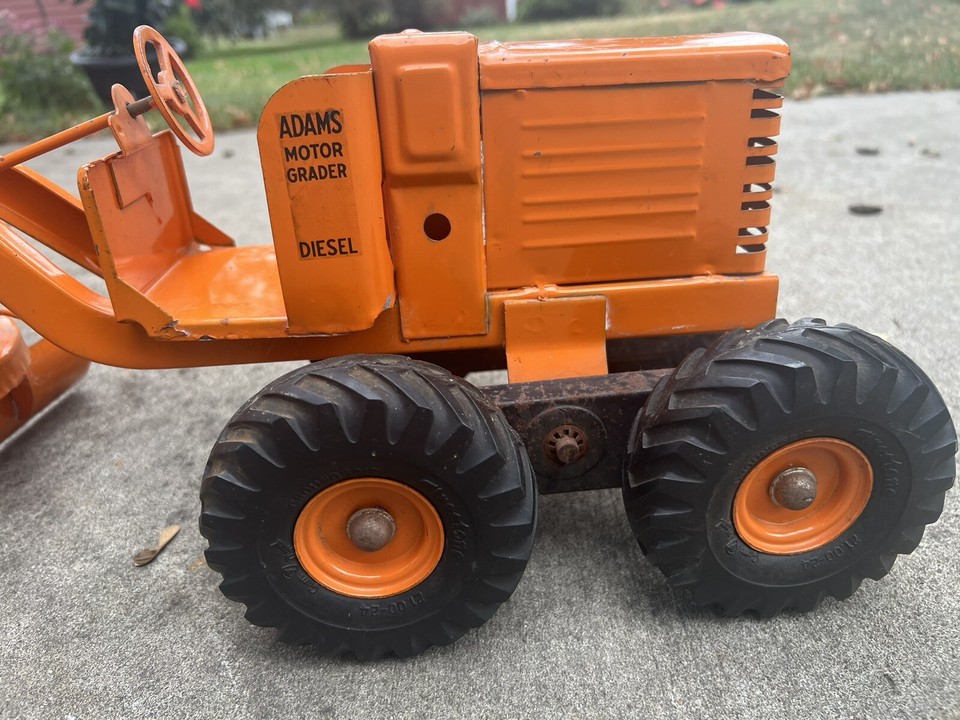 Old metal Toy DOEPKE MFG MODEL Toys ADAMS MOTOR GRADER 25 3/4” long ...