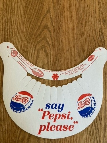 1960 Pepsi - Cardboard Visor. Never Used - Excellent Condition | eBay