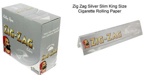 Zig Zag Silver King Size Slim Rolling Paper - Genuine - 1 5 10 25 50 Booklets | eBay UK