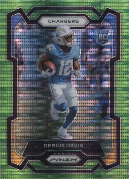 2023 Panini Prizm - Rookies Derius Davis #351 Neon Green Pulsar Prizm ...