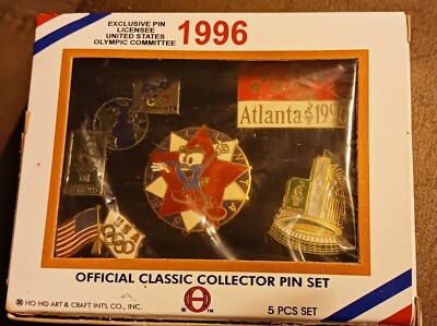 1996 Olympics Atlanta Limited Ed 5 pins official classic collector pin ...
