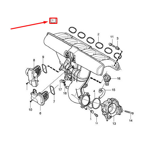 VOLVO XC60 Engine Intake Manifold 30787772 NEW GENUINE | eBay