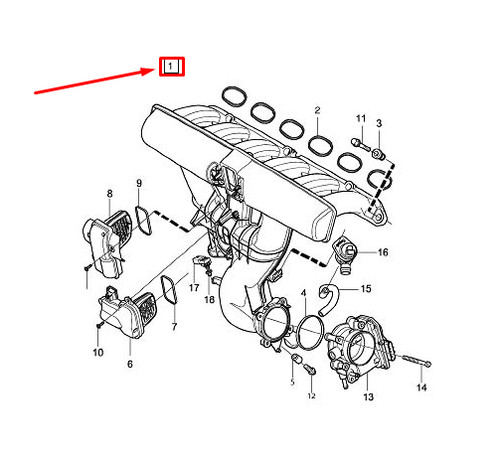 3.2 Volvo Xc90 Intake Manifold OEM 30787772with Throttle Body 31216328 ...