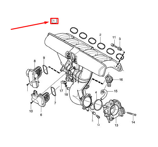 3.2 Volvo Xc90 Intake Manifold OEM 30787772with Throttle Body 31216328 ...