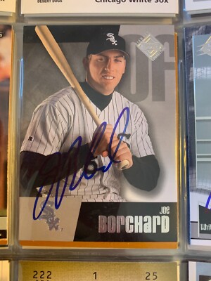 JOE BORCHARD AUTOGRAPHED SIGNED 2002 UPPER DECK DIAMOND COLLECTION CARD ...